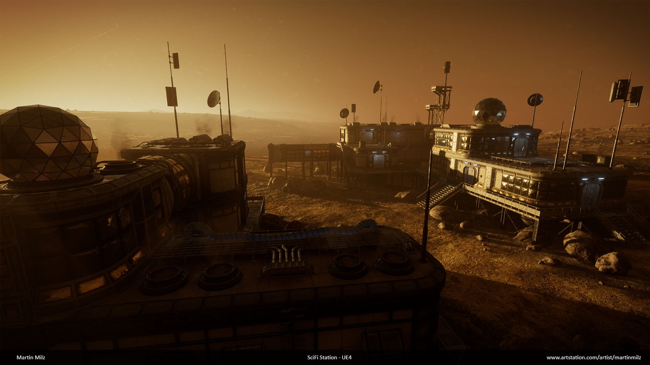 Modular SciFi Station | Fab