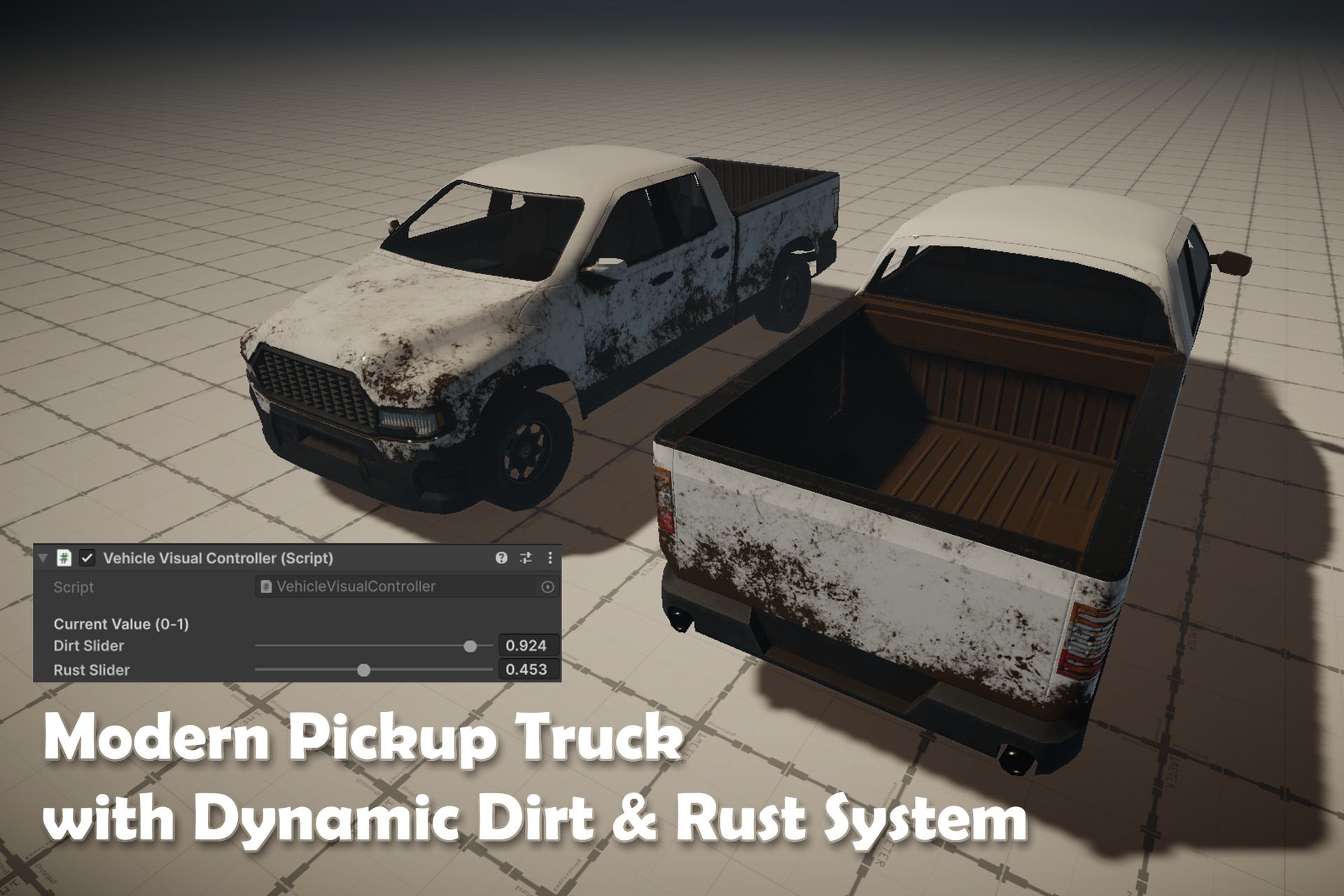 Modern Pickup Truck – Dynamic Dirt & Rust System | Fab