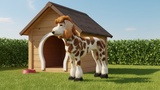 Giraffe-Patterned Poodle 3D Model (With LOD) | Fab