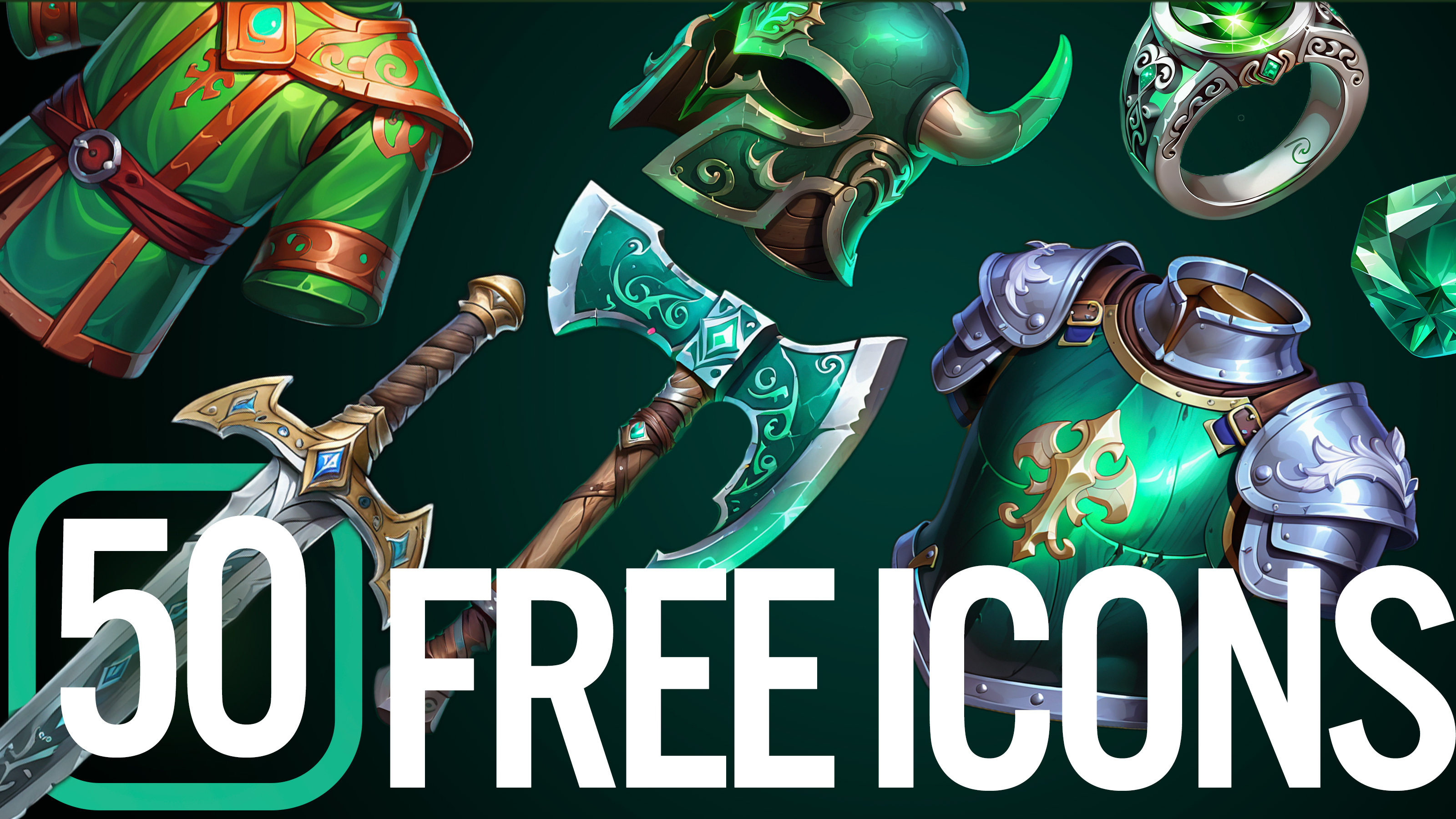 50 Free Stylized Icons | Fab