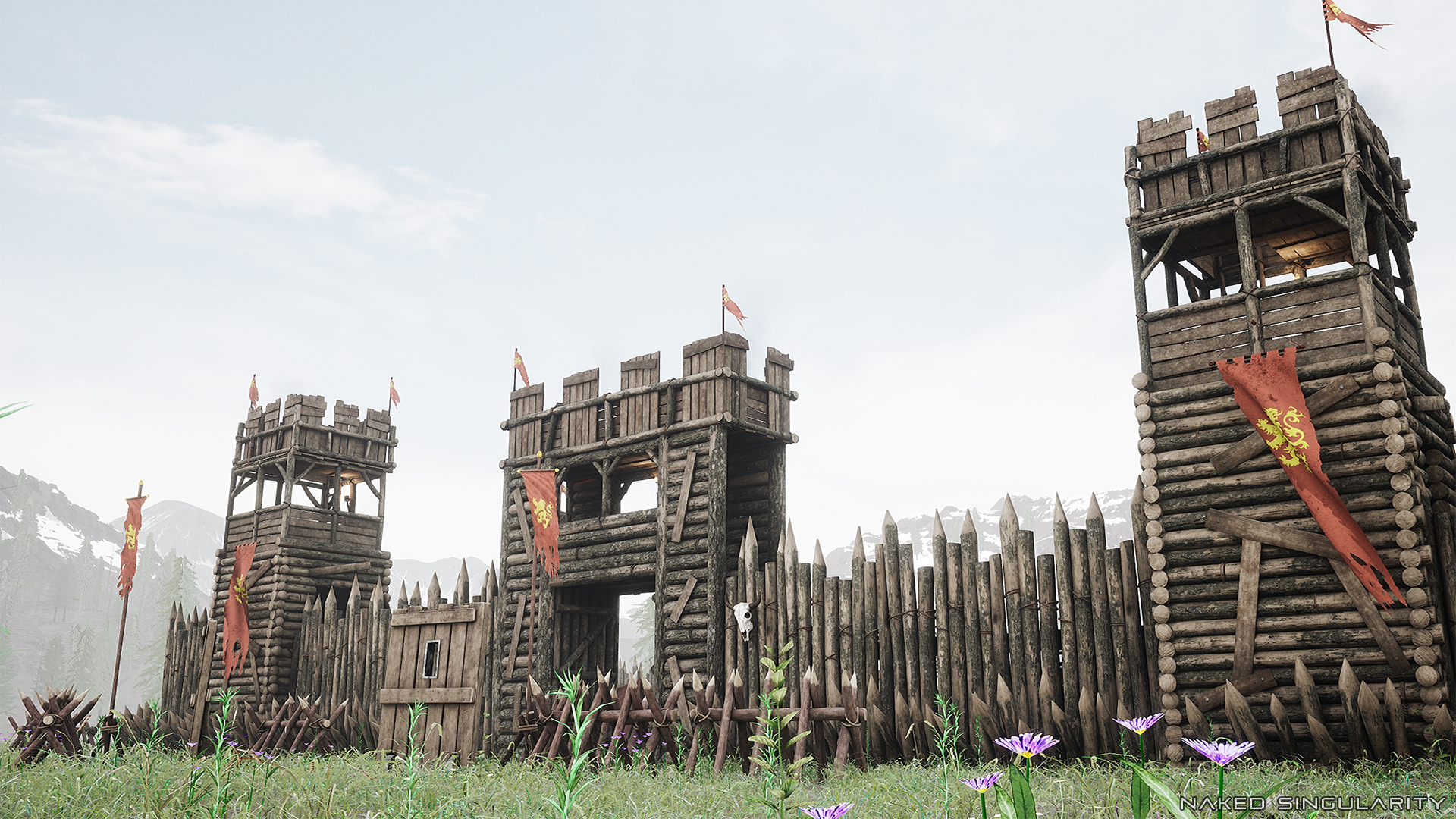 Wooden Fortifications Dereza Medieval Wooden Fort Castle Constructor