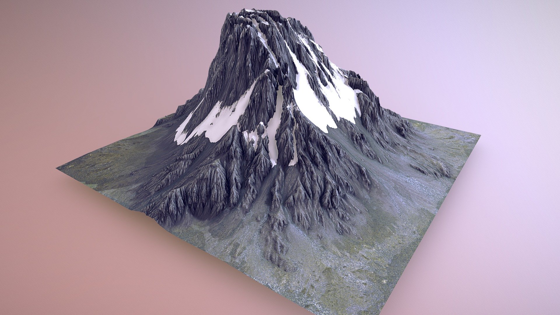 Black Slopes Mountain | Fab
