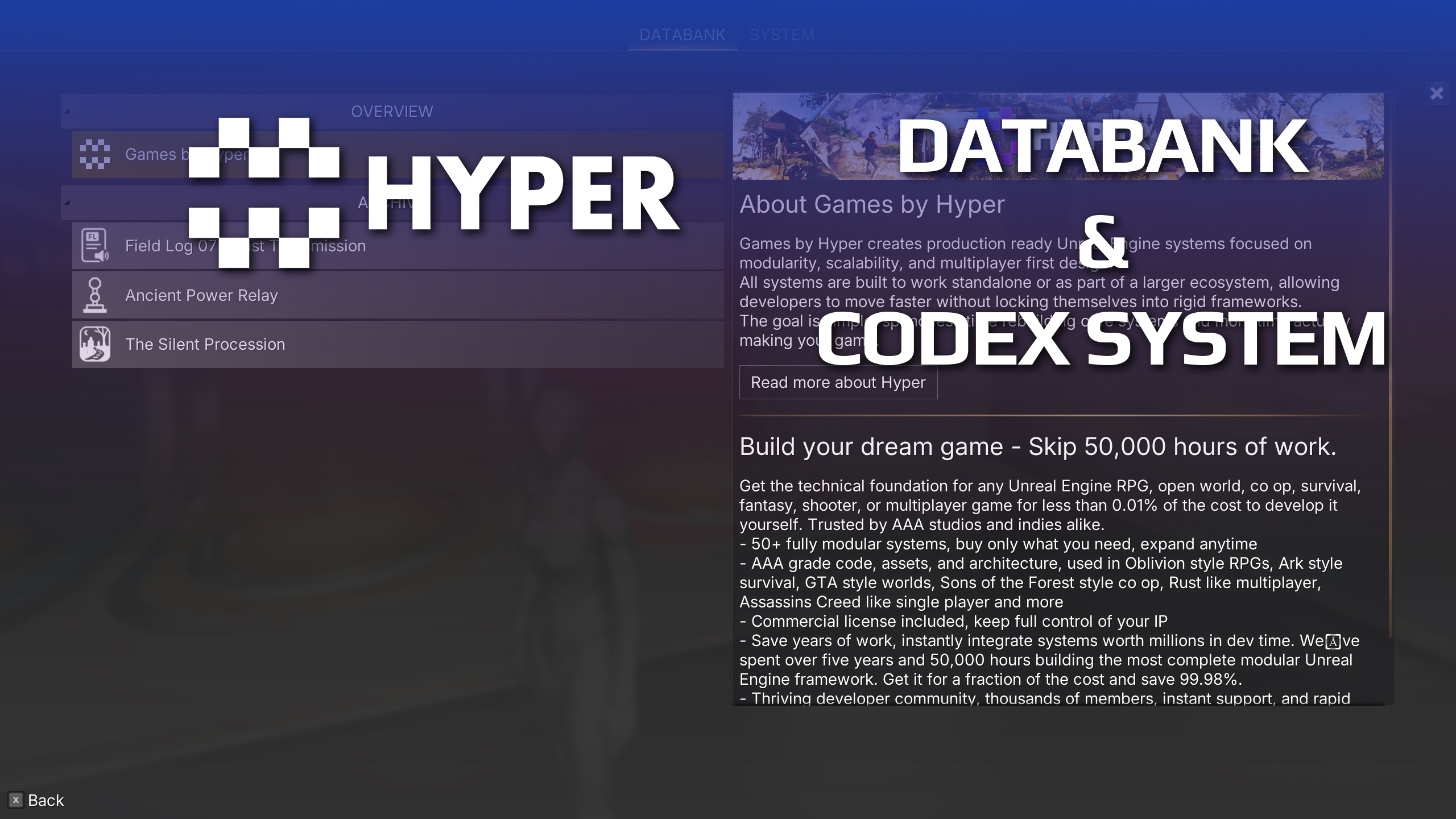 Hyper Databank & Codex System v4 | Fab