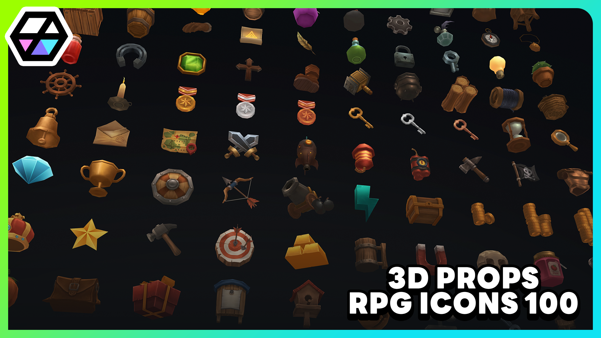 3D Prop - RPG Icons 100 | Fab