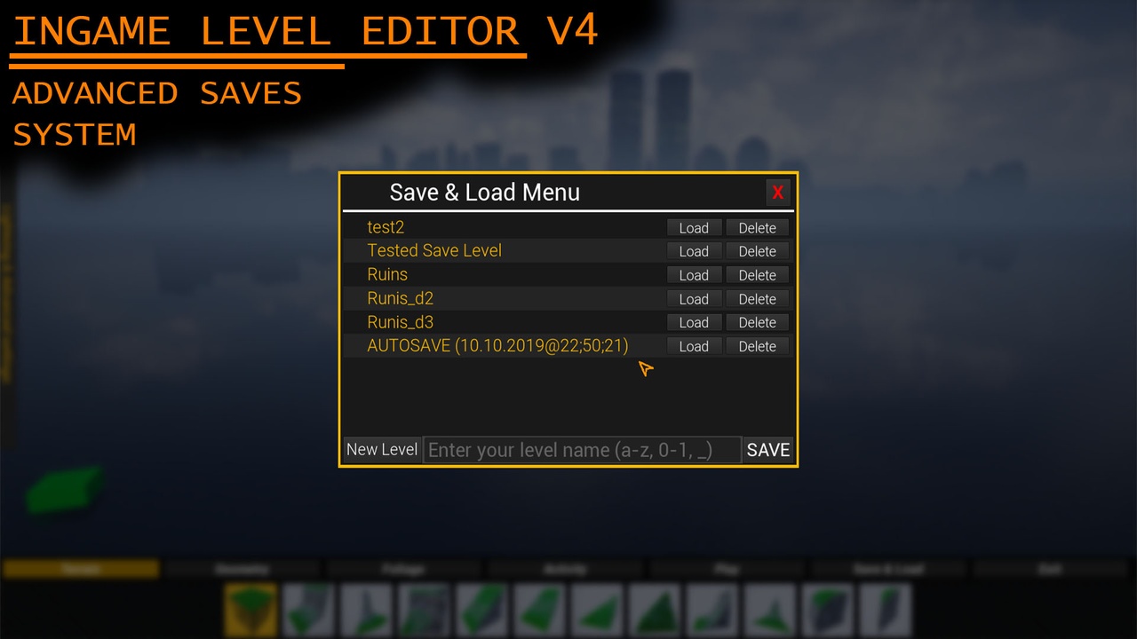 Ingame Level Editor