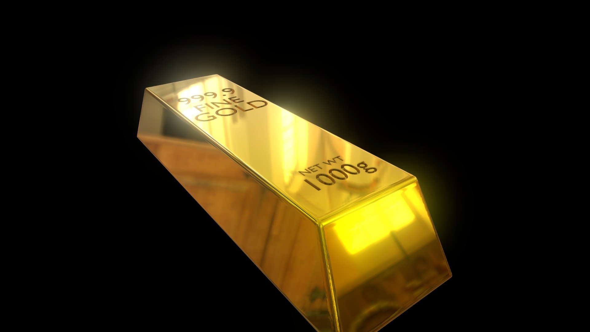 Shiny Gold Bar Pile Of Shiny Gold Bars On The White Background