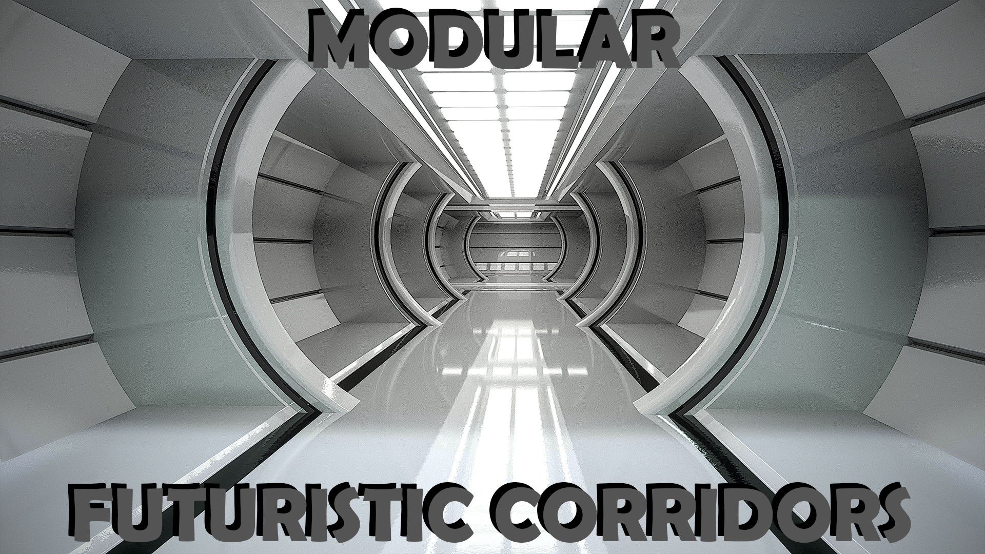 Modular Futuristic Corridors Sci-fi Interior Pack | Fab
