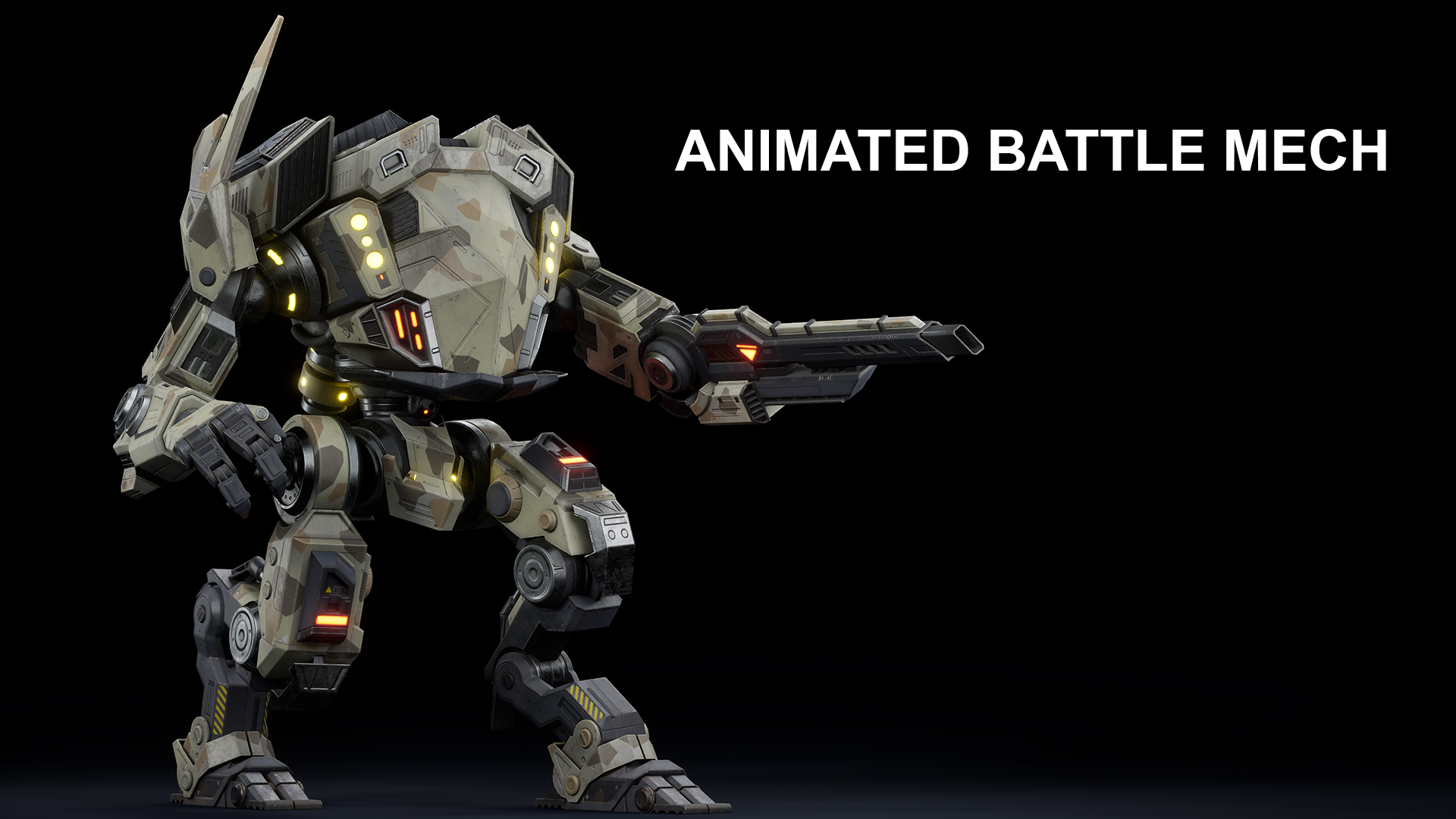Animated Battle Mech 01 | Fab