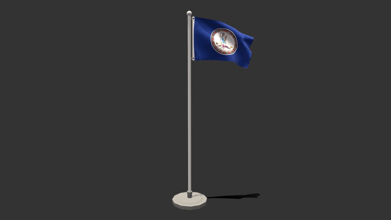 Virginias Flag Animated