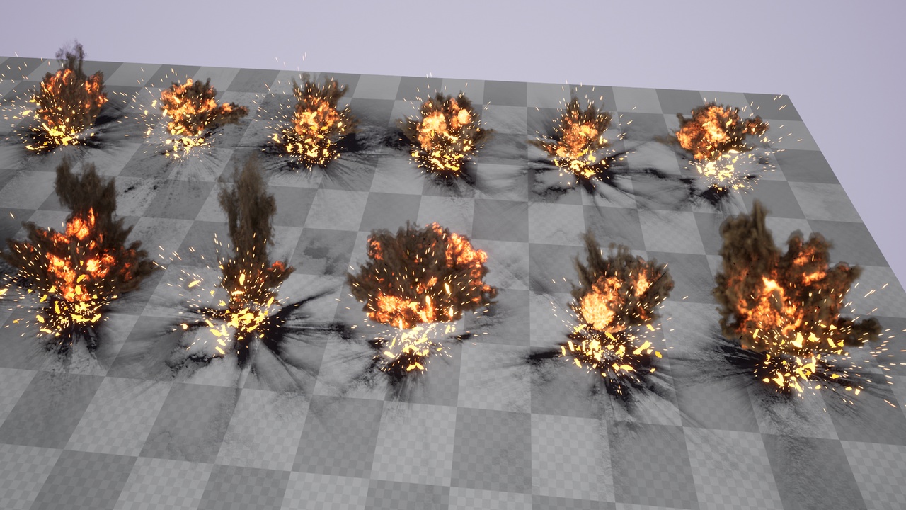Niagara Ground Explosion vfx Realistic pack 1 | Fab