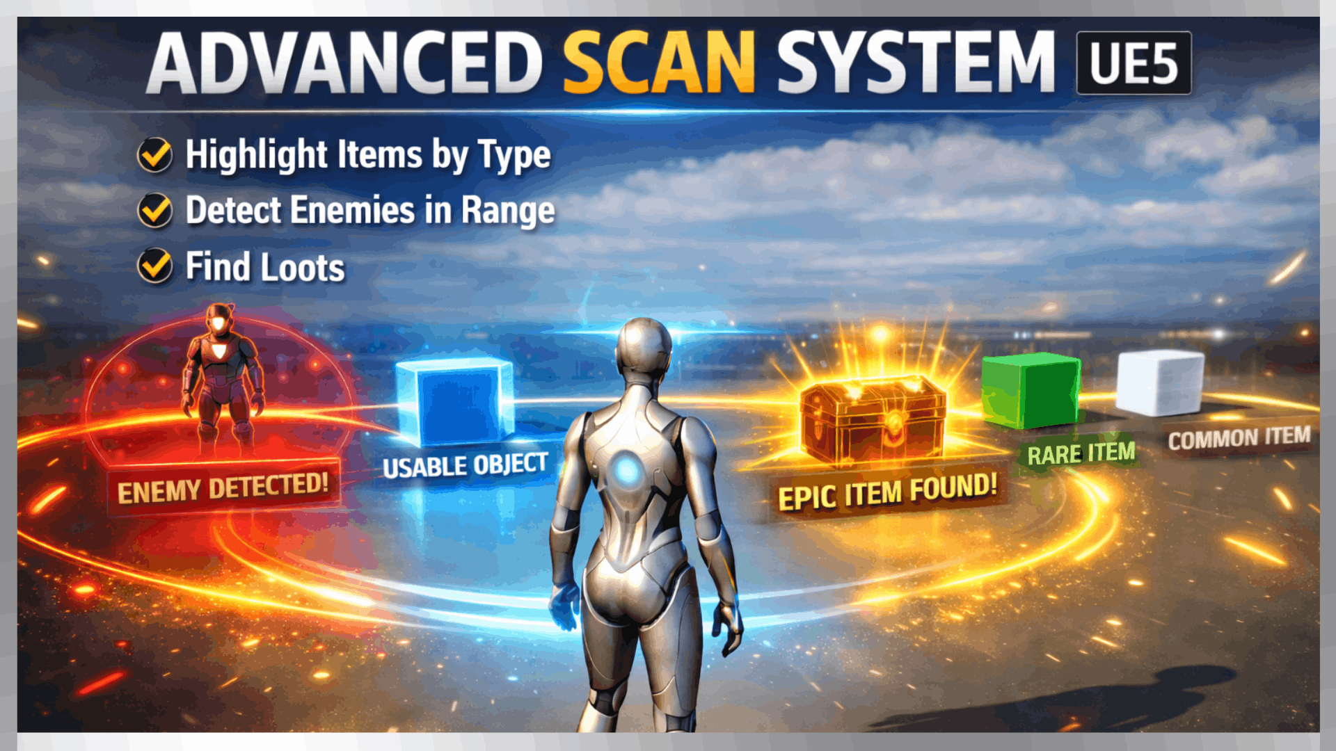 Scan Pulse System (Items - Enemy - Loots) | Fab
