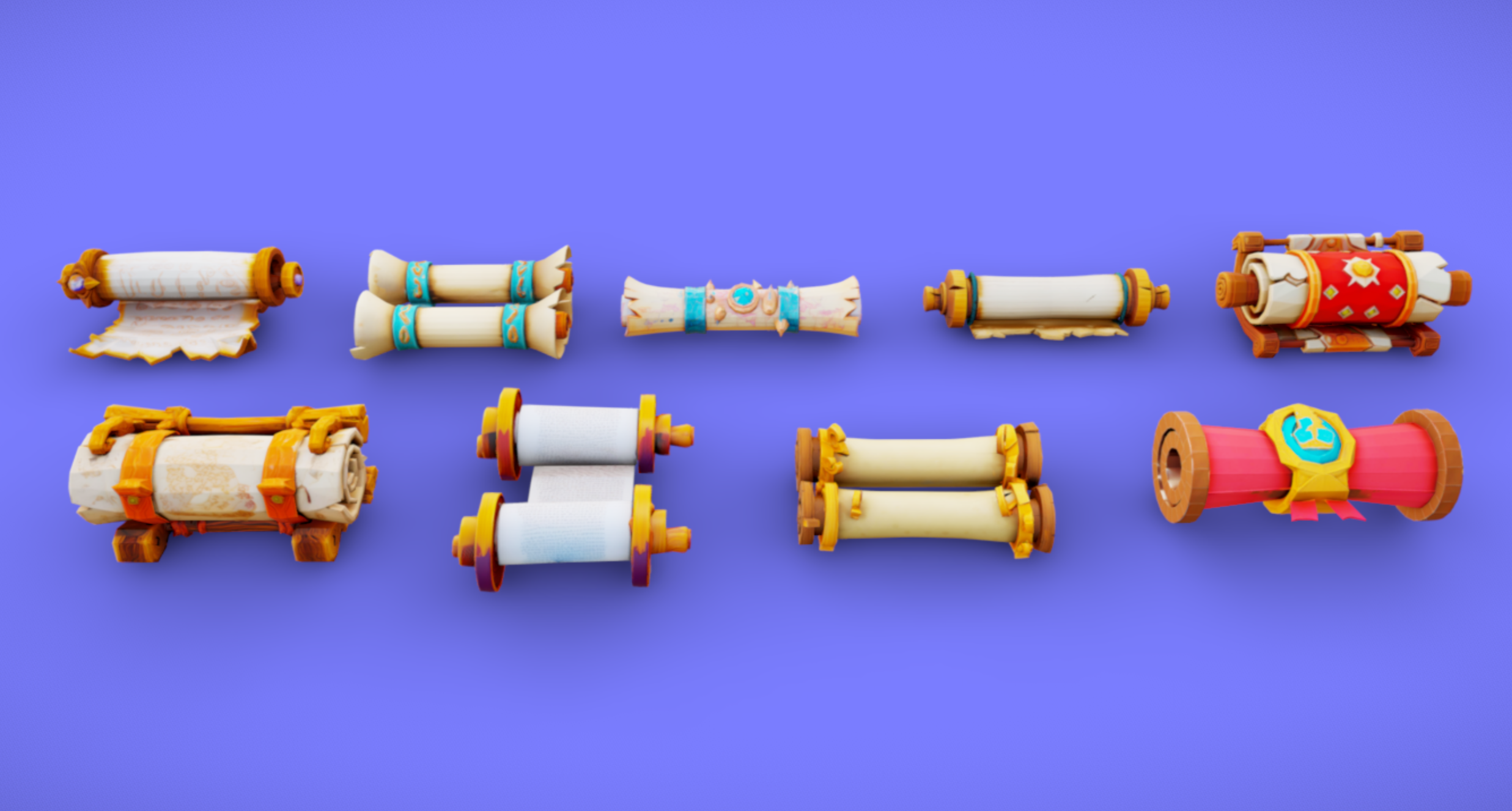 Stylized Scrolls Pack 1 | Fab