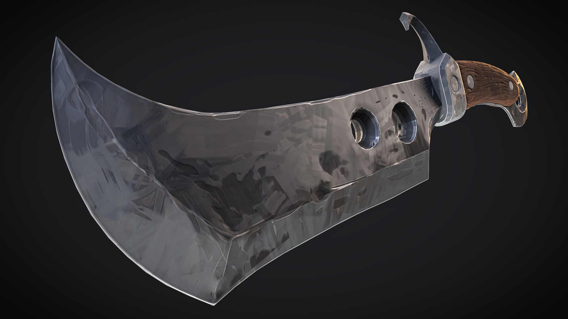 Stylized Battle Blade – GameReady Fantasy Weapon | Fab