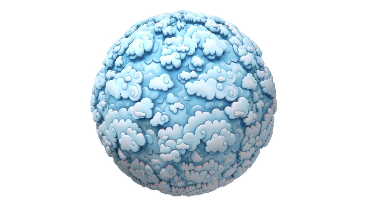 Stylized Clouds Seamless Texture | Fab