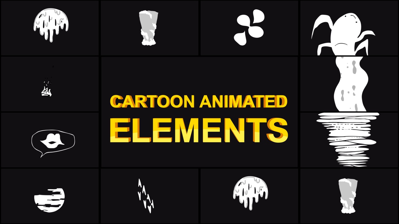Cartoon Animated Elements | Fab