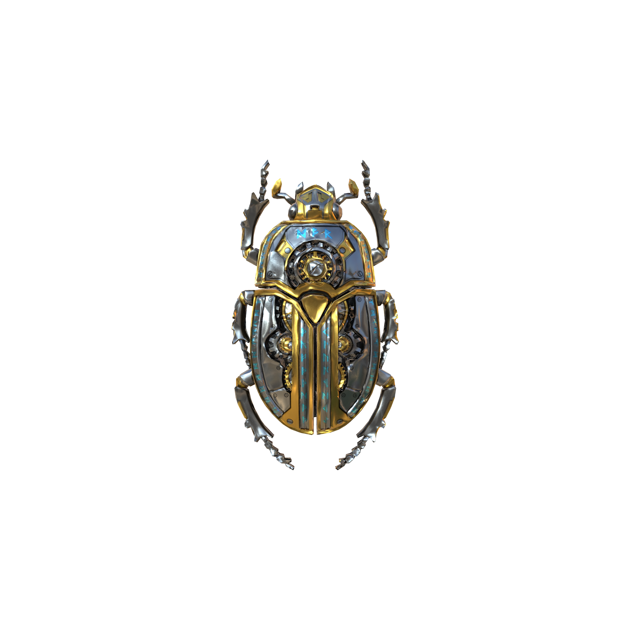 Runic Mechanical Scarab | Fab