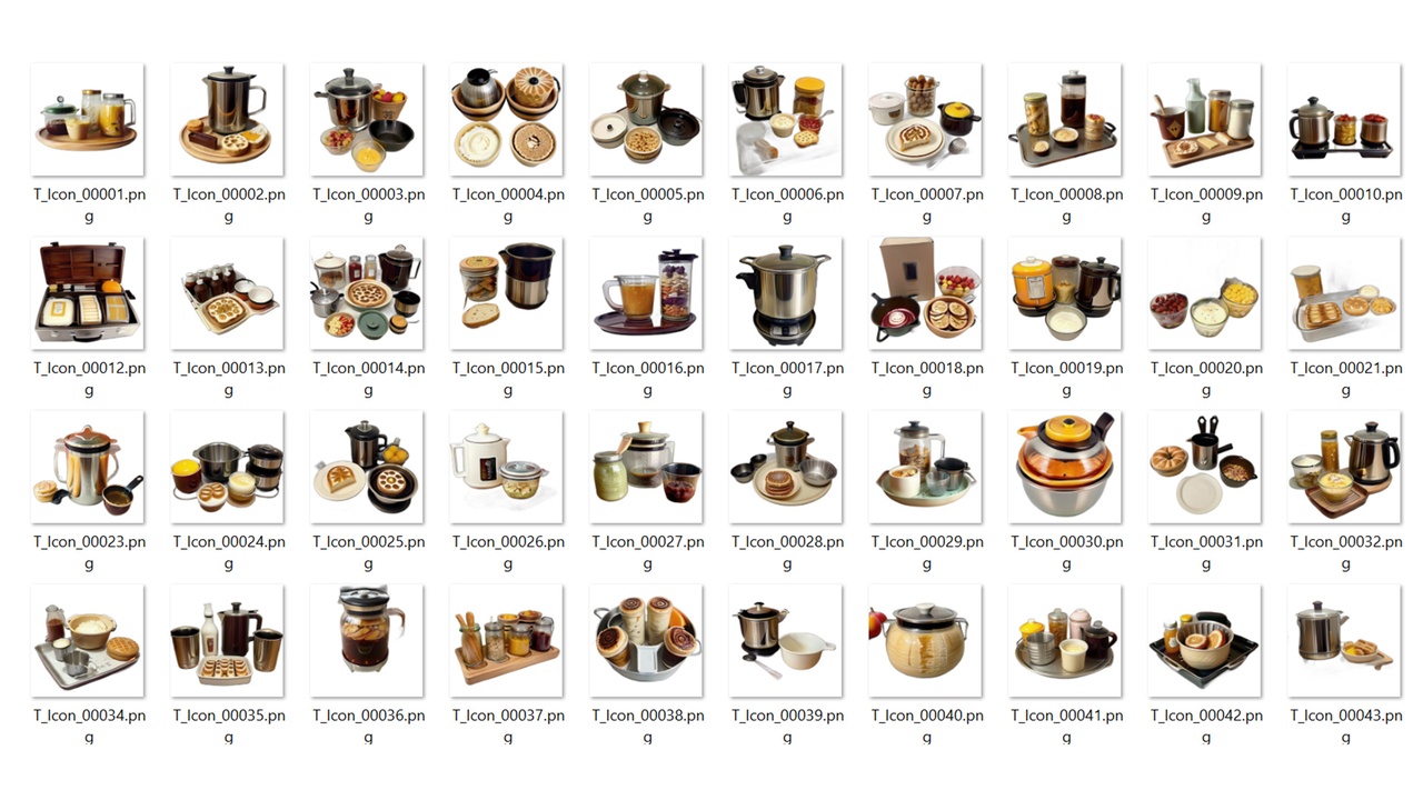 🍴 100 Kitchen Tools 2D Icons – PNG Transparent Background, Game & UI ...