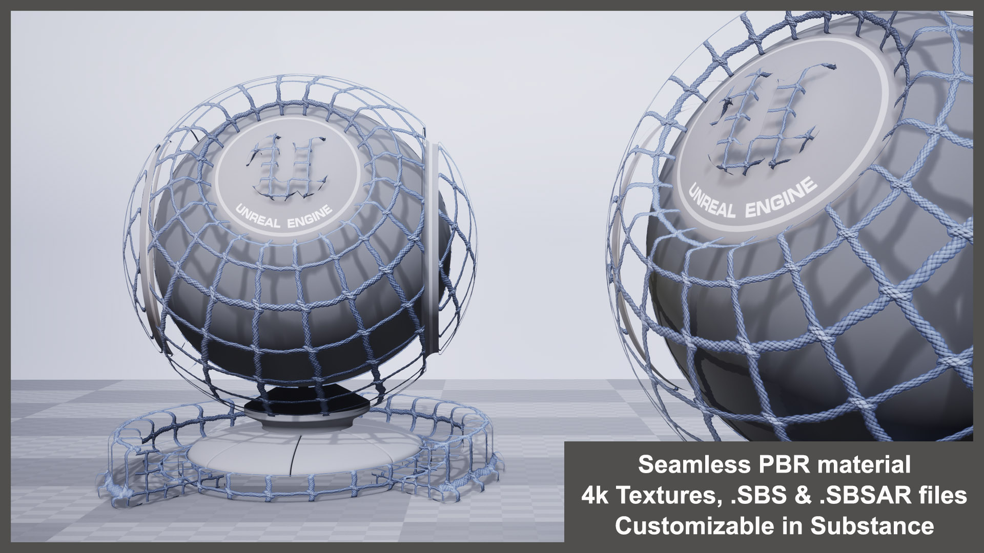 Stylized Net From Rope Material and Textures SBS & SBSAR | Fab