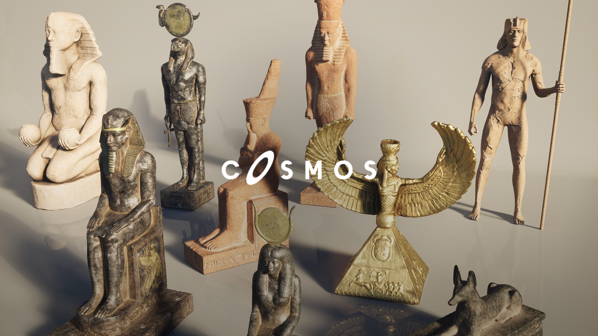 Egyptian Statues Pack ( Egyptian Statues Old Egypt Sculpt Ancient Old ...