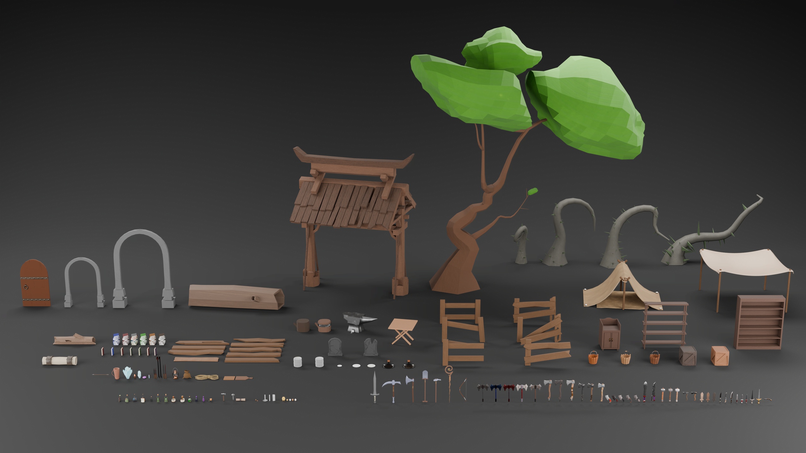 Adventure Complete Pack Low Poly – Stylized Medieval Assets | Fab