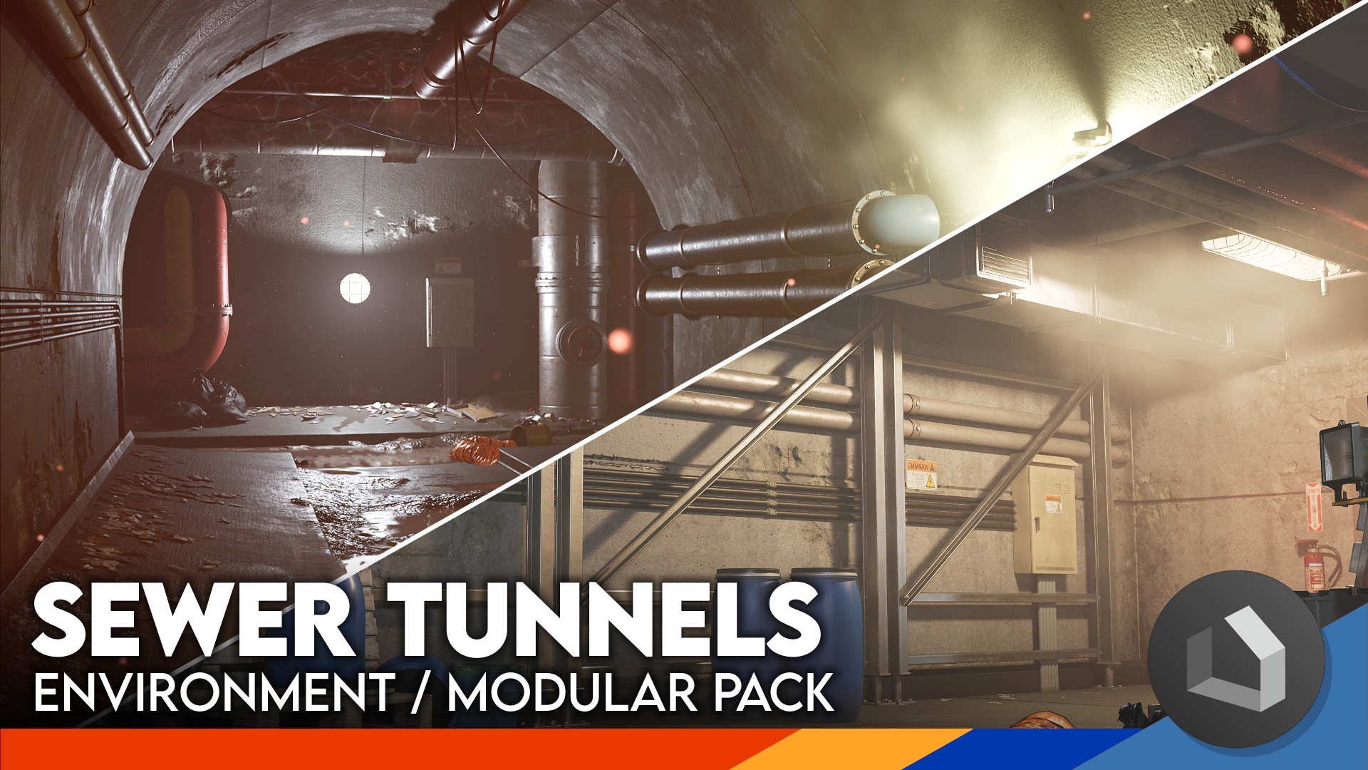 Sewer Tunnels - Modular Pack | Fab
