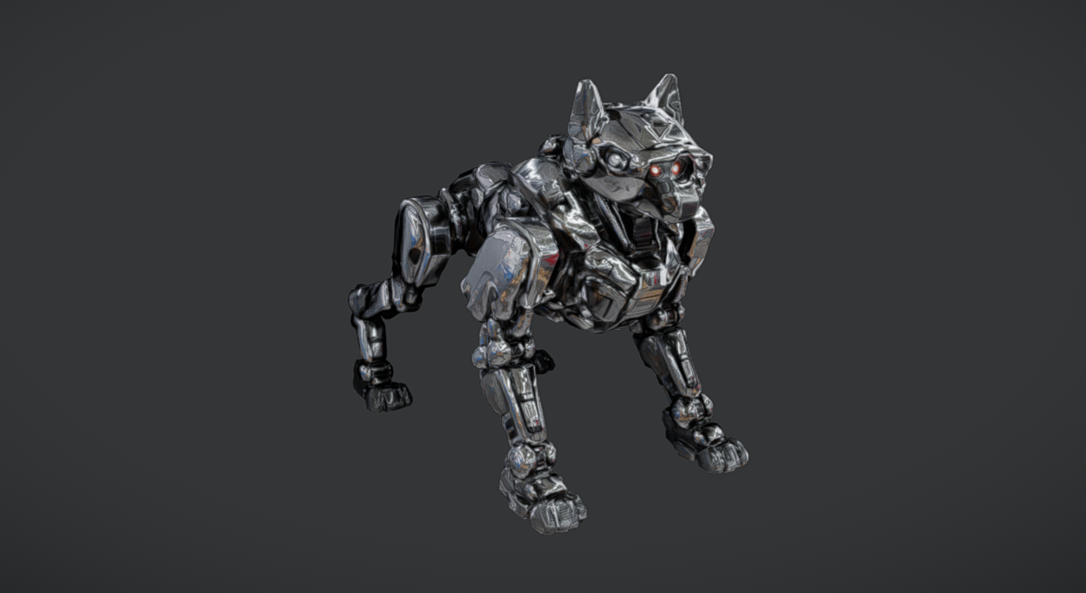 Cybernetic Hound - Robotic War Dog | Fab