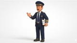 Stylized Cartoon Pilot Male Character - Rigged and Animated | Fab