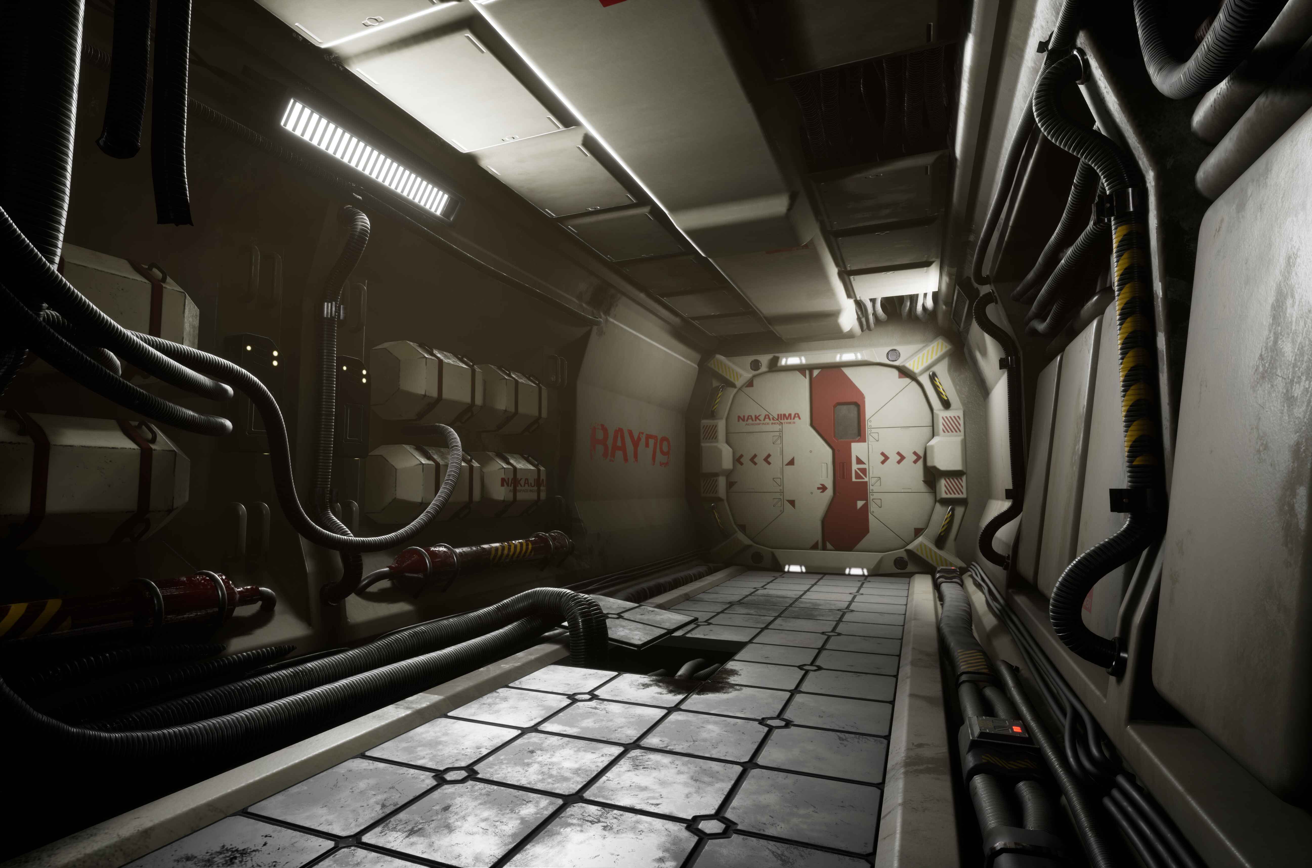 Space Ship Corridor | Fab