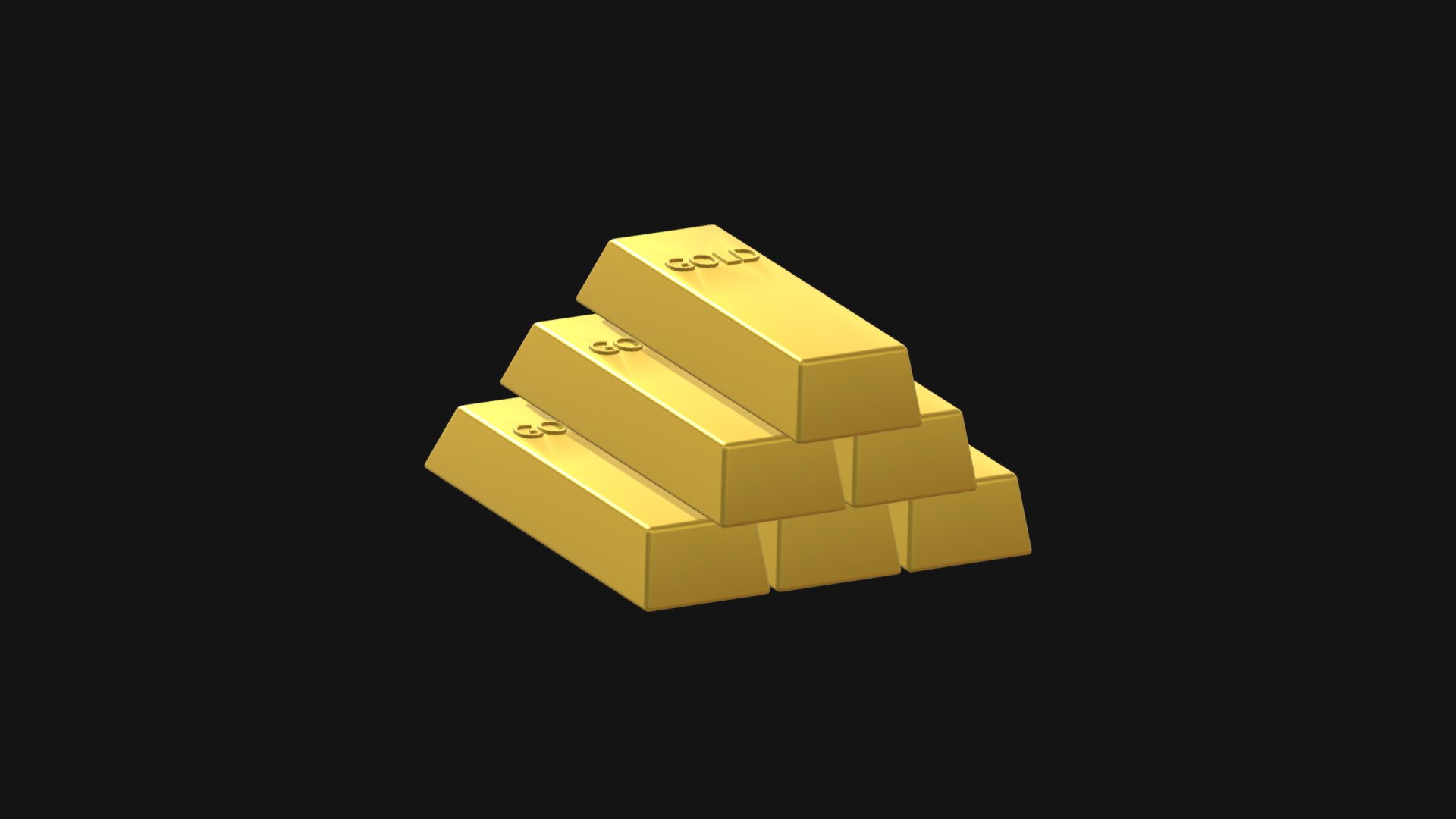 Gold Bar icon | Fab