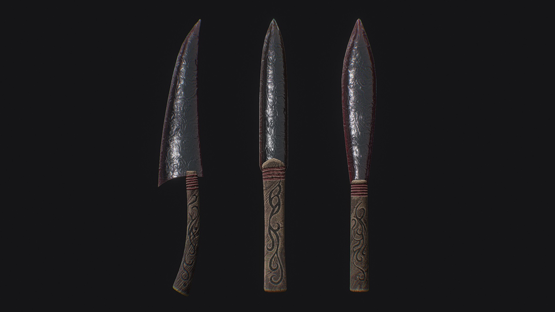 Obsidian blade pack | Fab