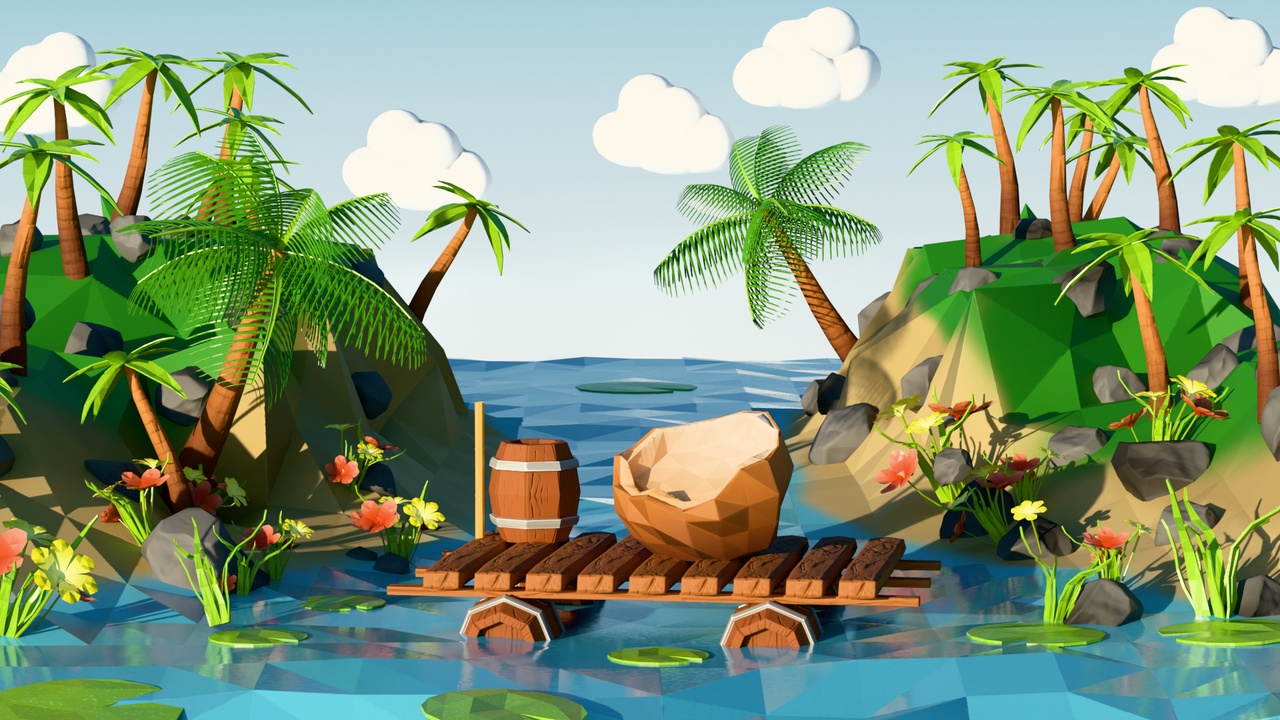 Tropical Island Environment Pack | Fab