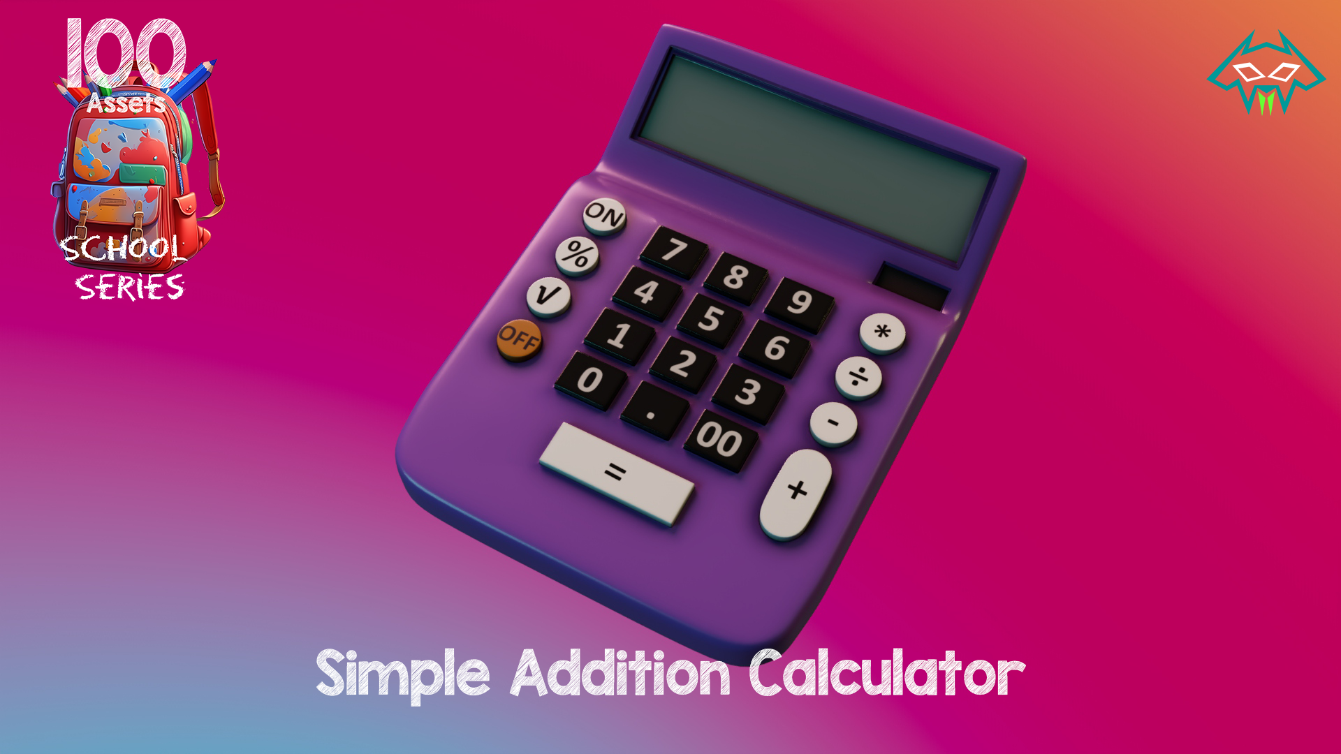100 Assets- School Series - Simple Calculator | Fab