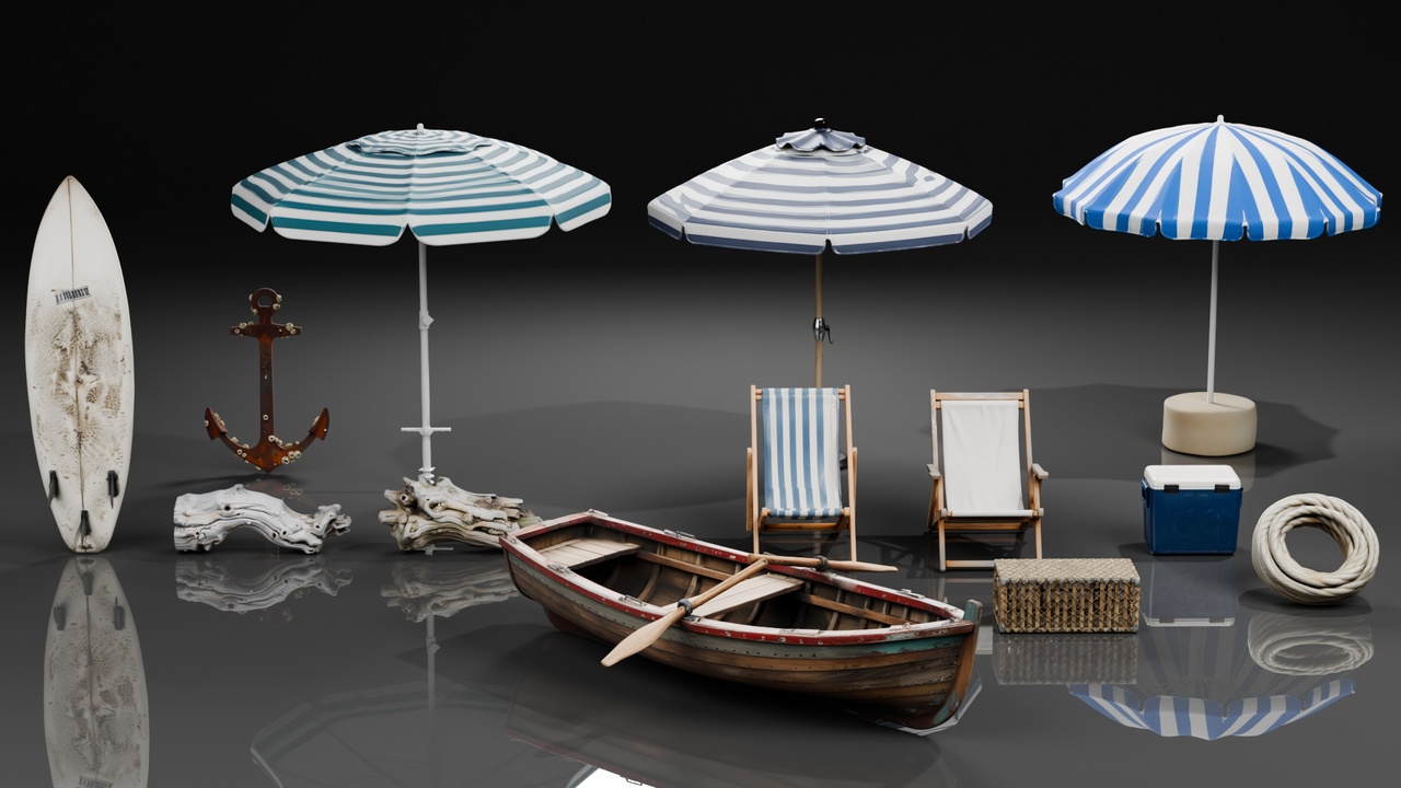 Beach Props Pack | Fab