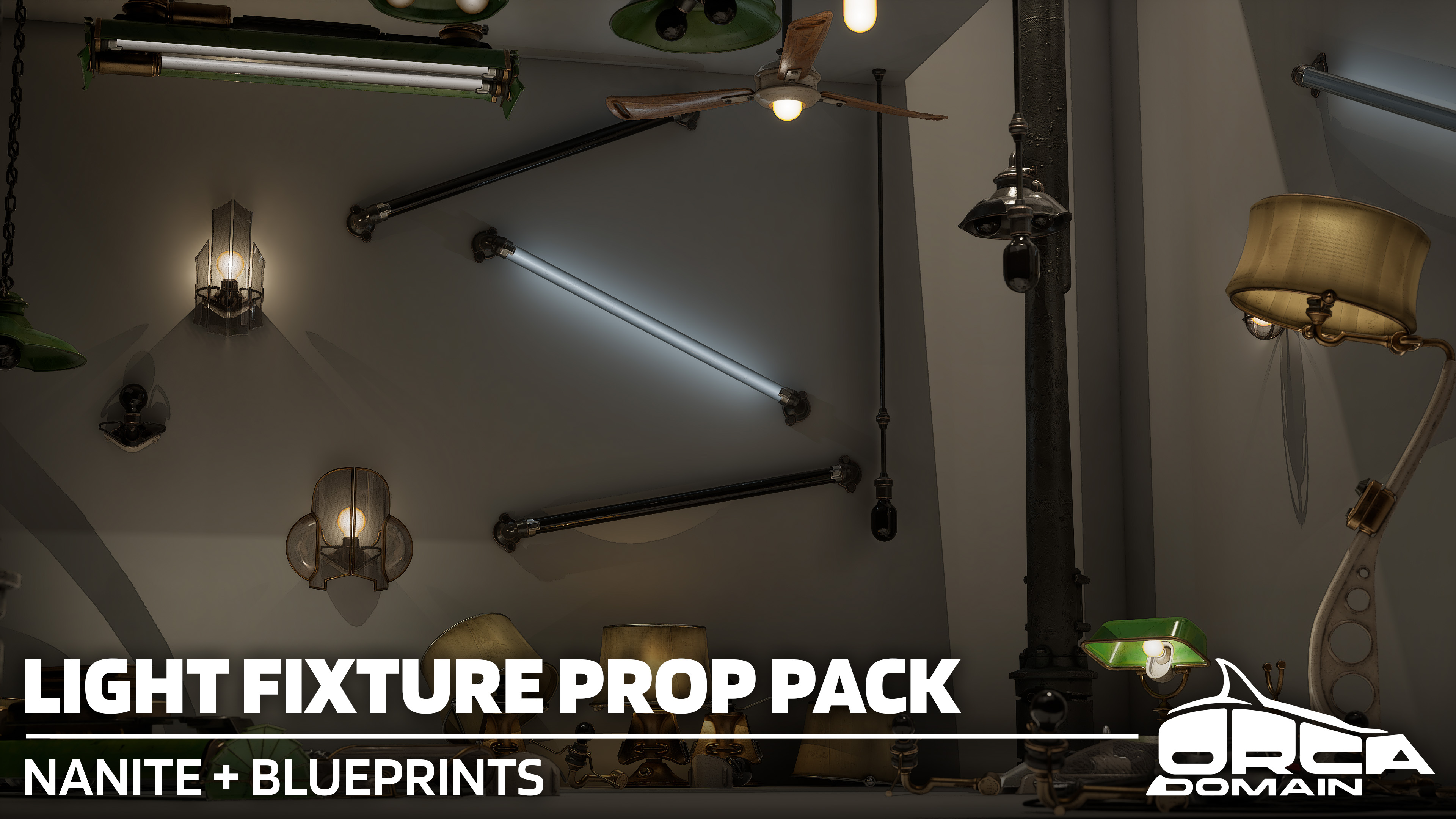 Light Fixture Prop Pack - Nanite | Fab