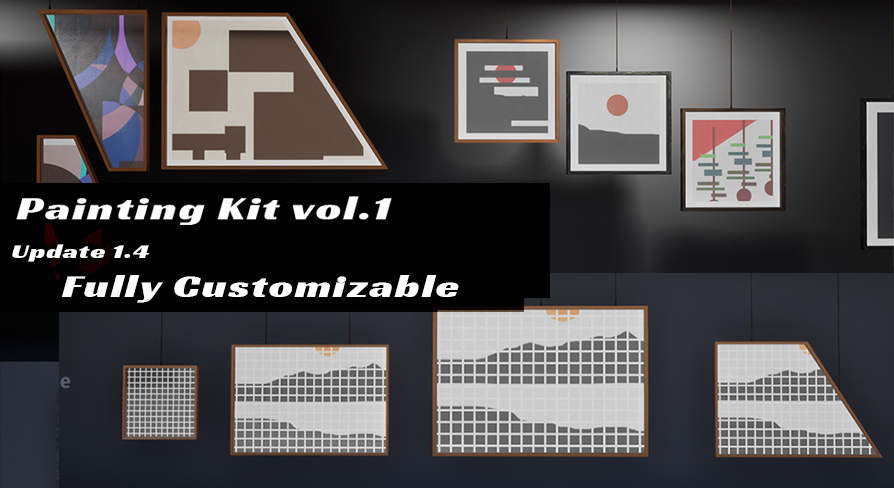 Paintings - Modern Kit Vol1 - Update 1.4 | Fab