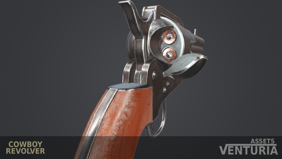 Western Revolver Animation