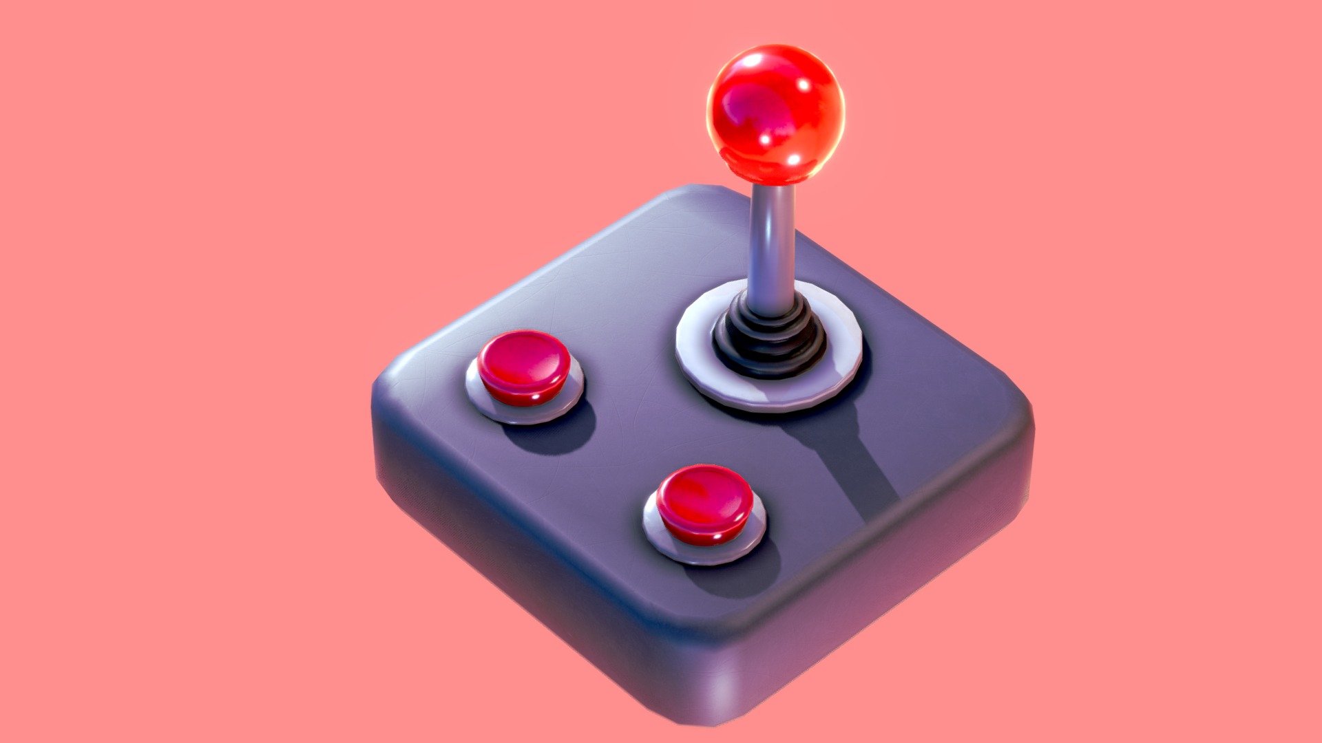 Low poly - Stylized Game Items - Arcade Stick | Fab