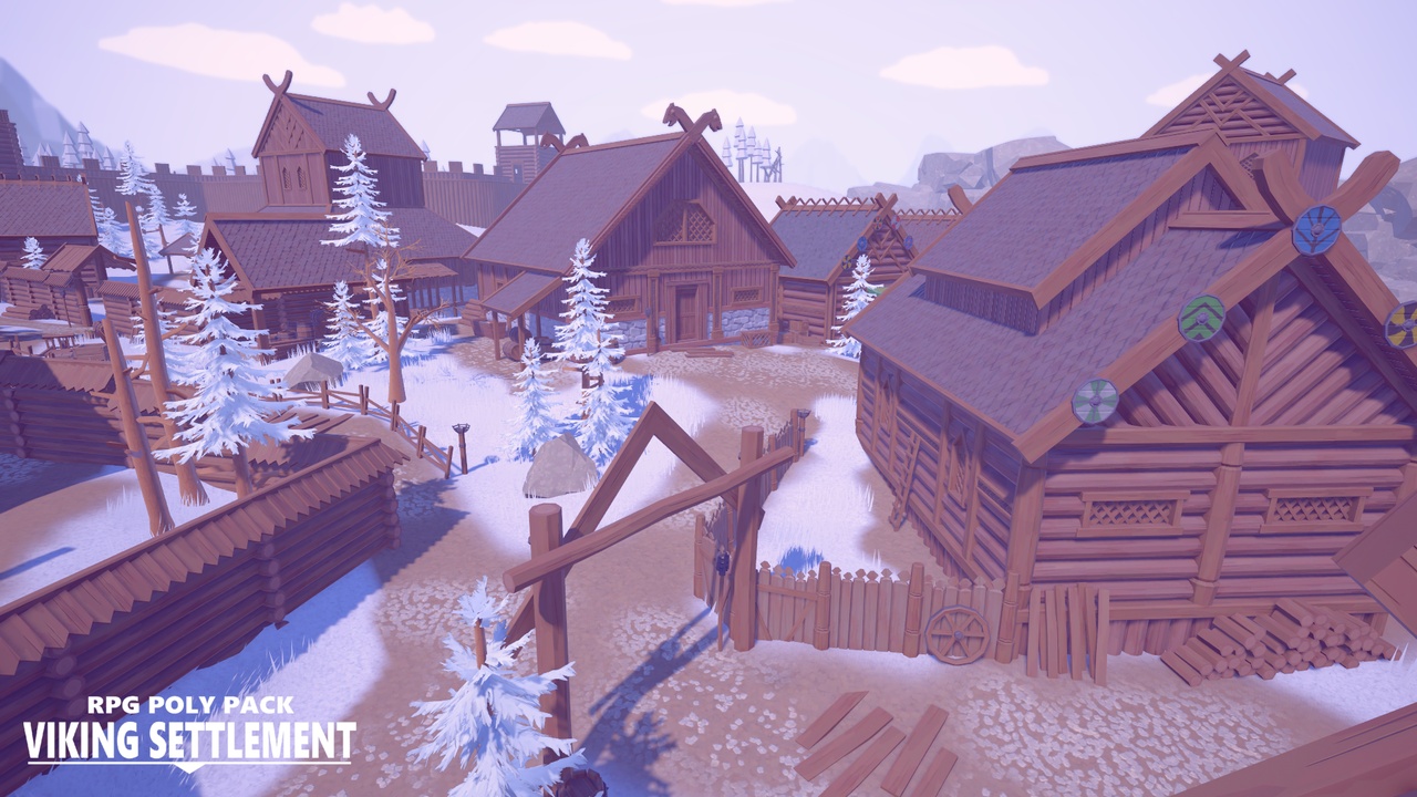RPG Poly Pack - Viking Settlement | Fab