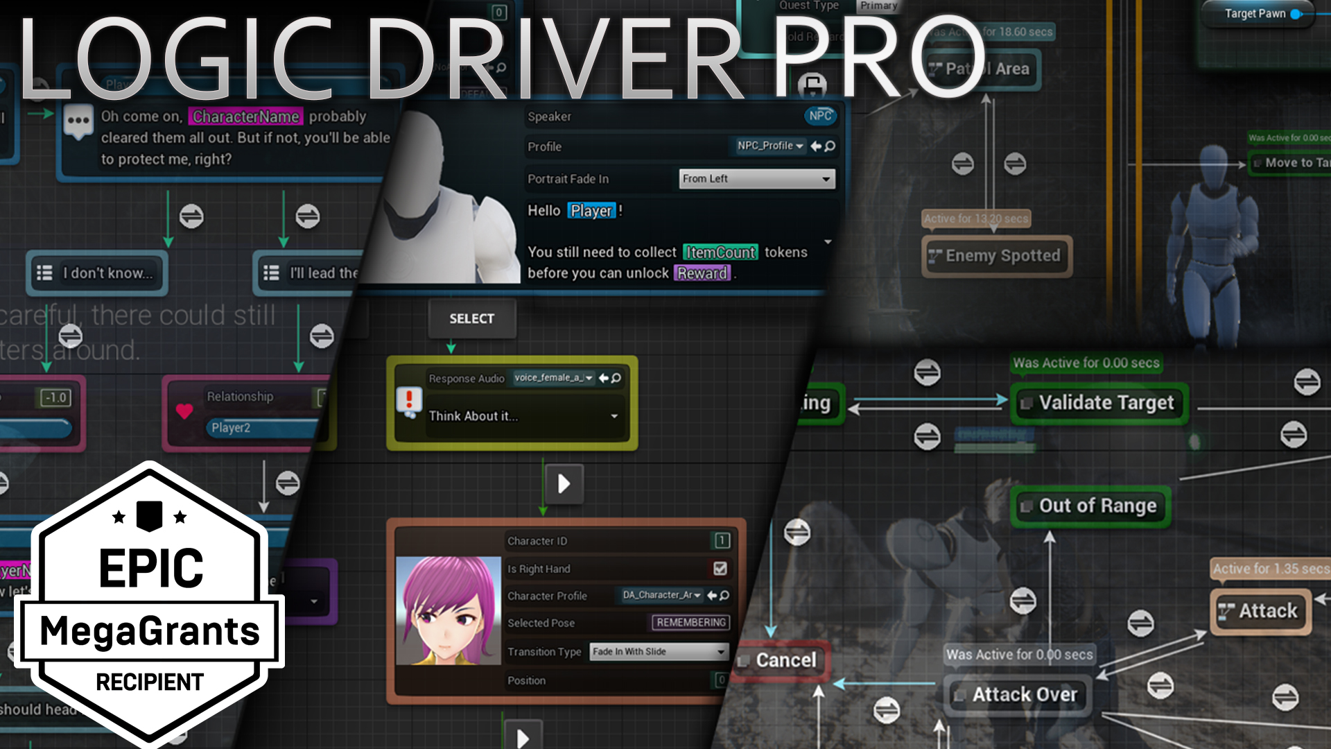 Logic Driver Pro - Blueprint Editor for Dialogue, Quest, Combat & FSM ...