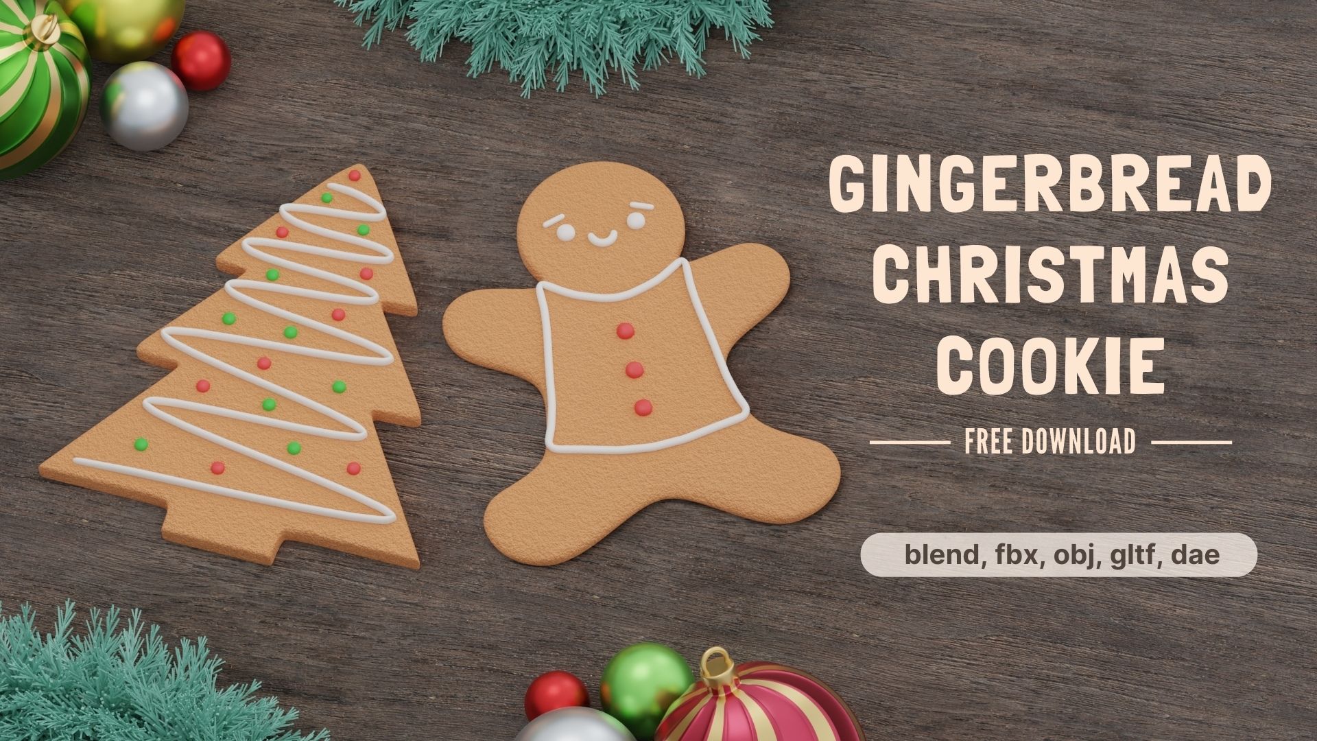 Gingerbread Christmas Cookies | Fab