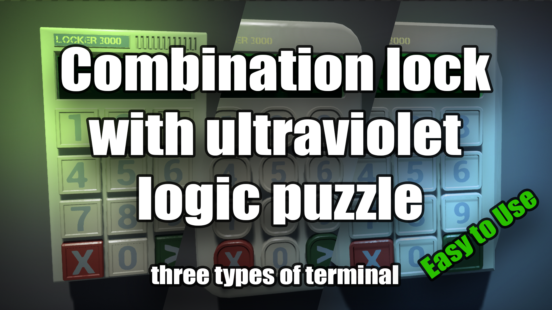 Digital Lock with UV Puzzle | Ready-to-Play Game System | Fab