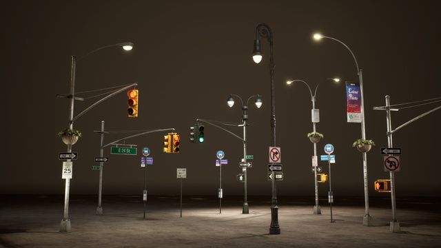 Real Traffic Light Post