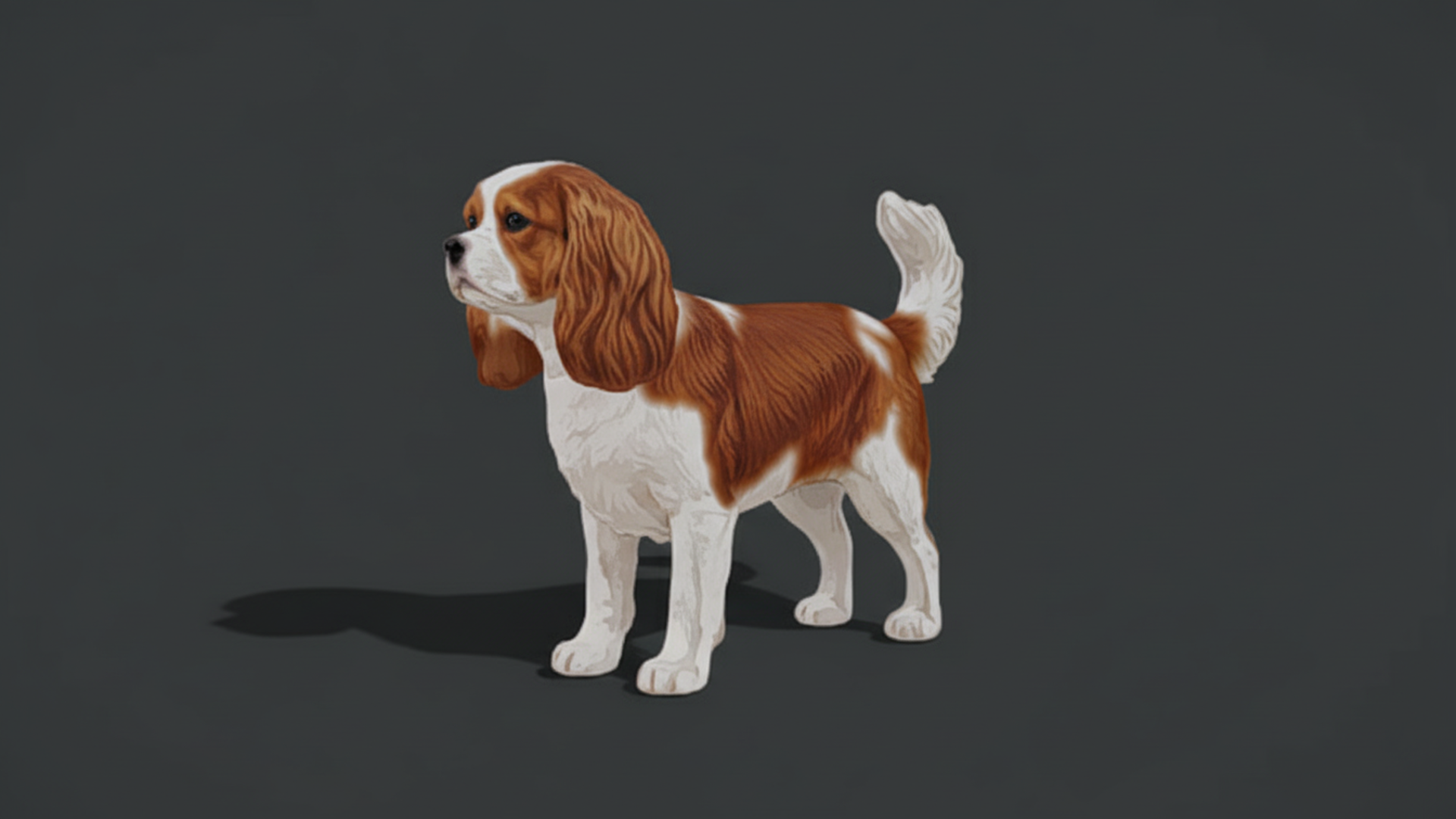 Stylized Cavalier King Charles Spaniel Dog Character (With LOD) | Fab