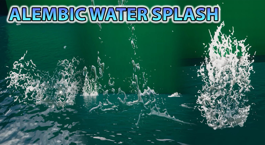 3D Alembic Water Splash Pack