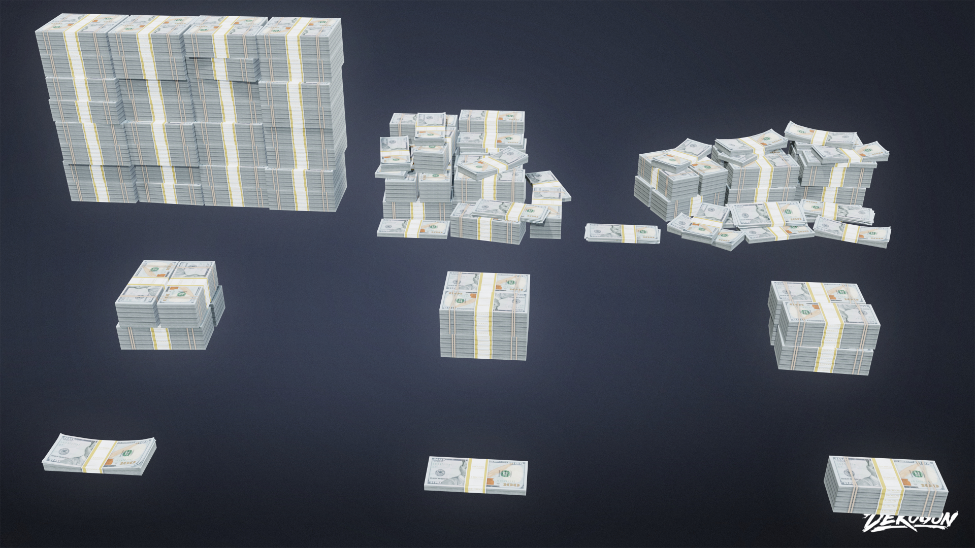 BH - Money Pile - PBR Game Ready | Fab