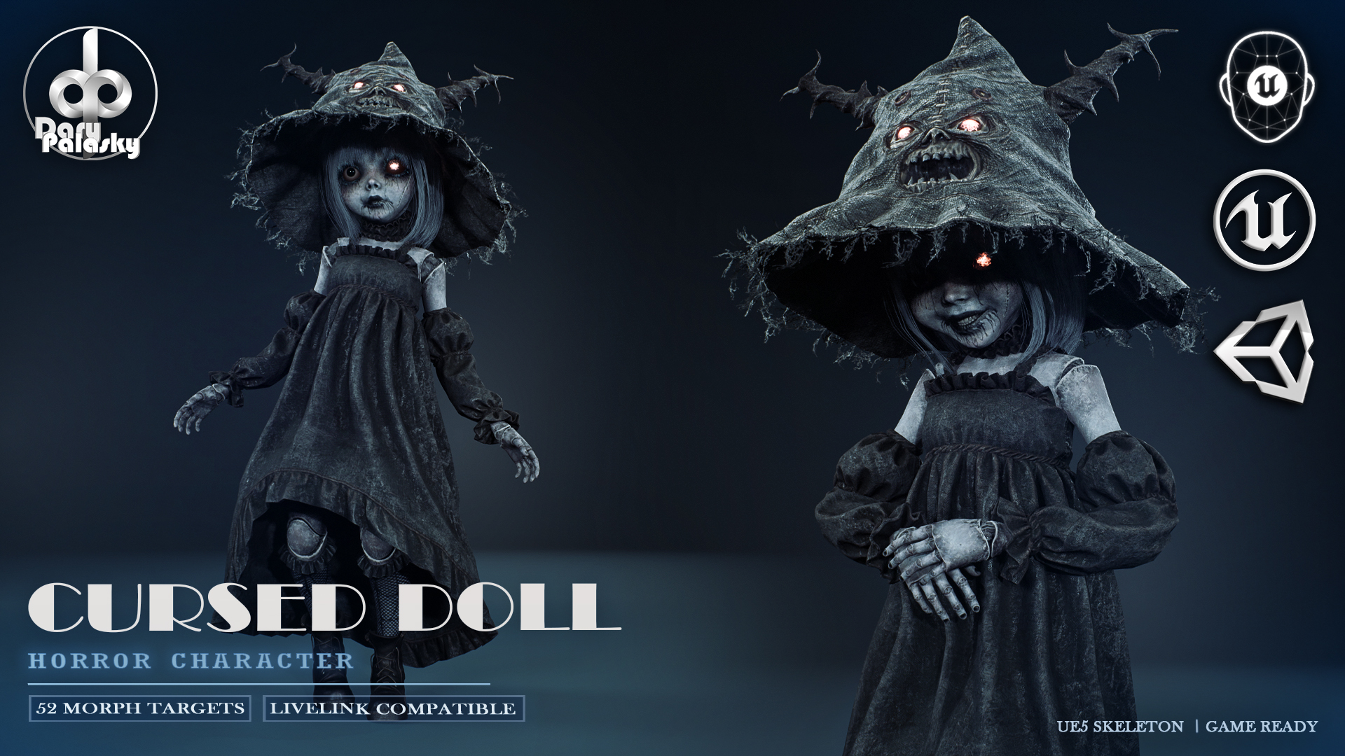 Cursed Doll – Horror Character | Morph Targets | UE5 | Fab