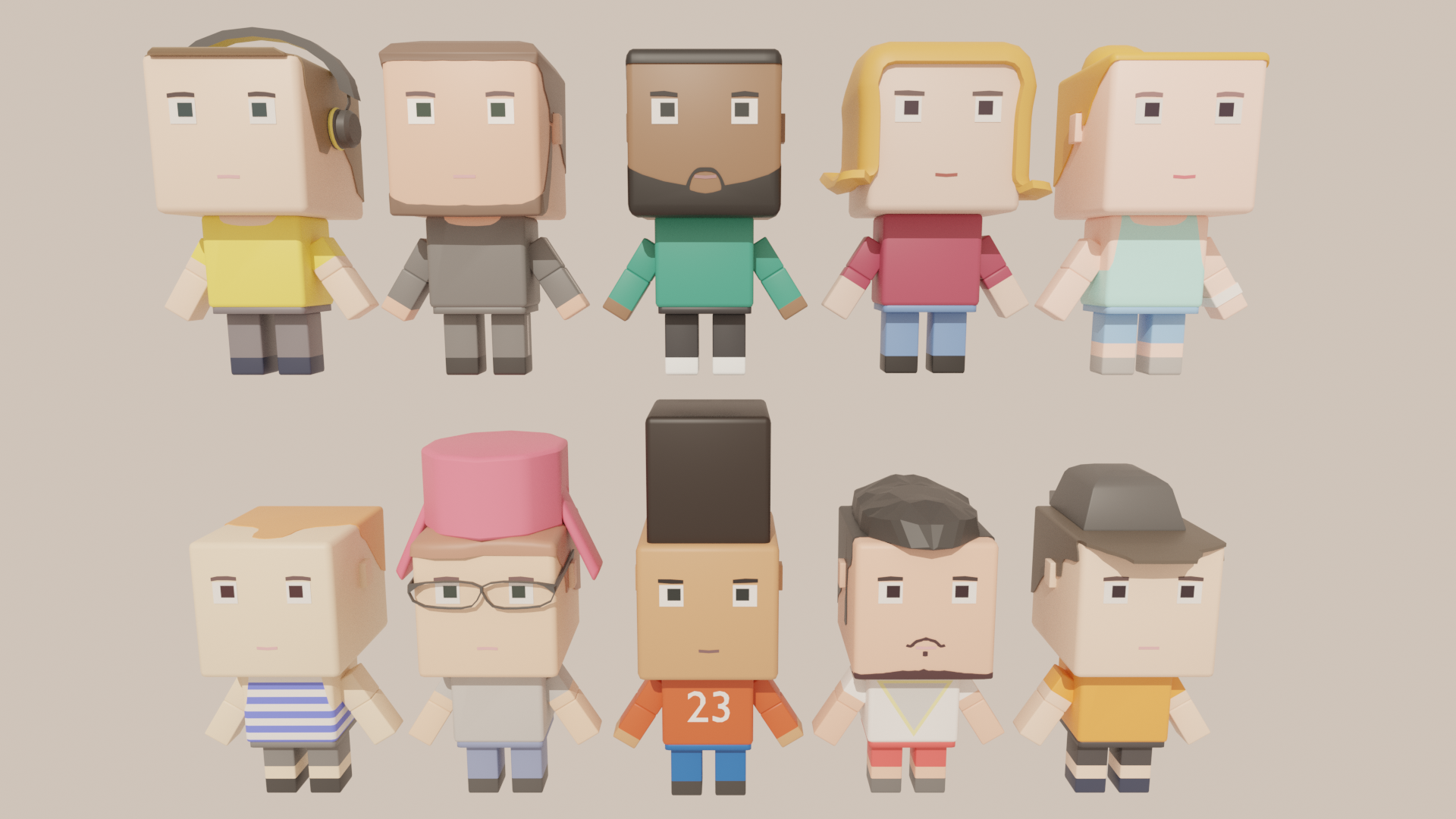 Cubic Characters | Fab