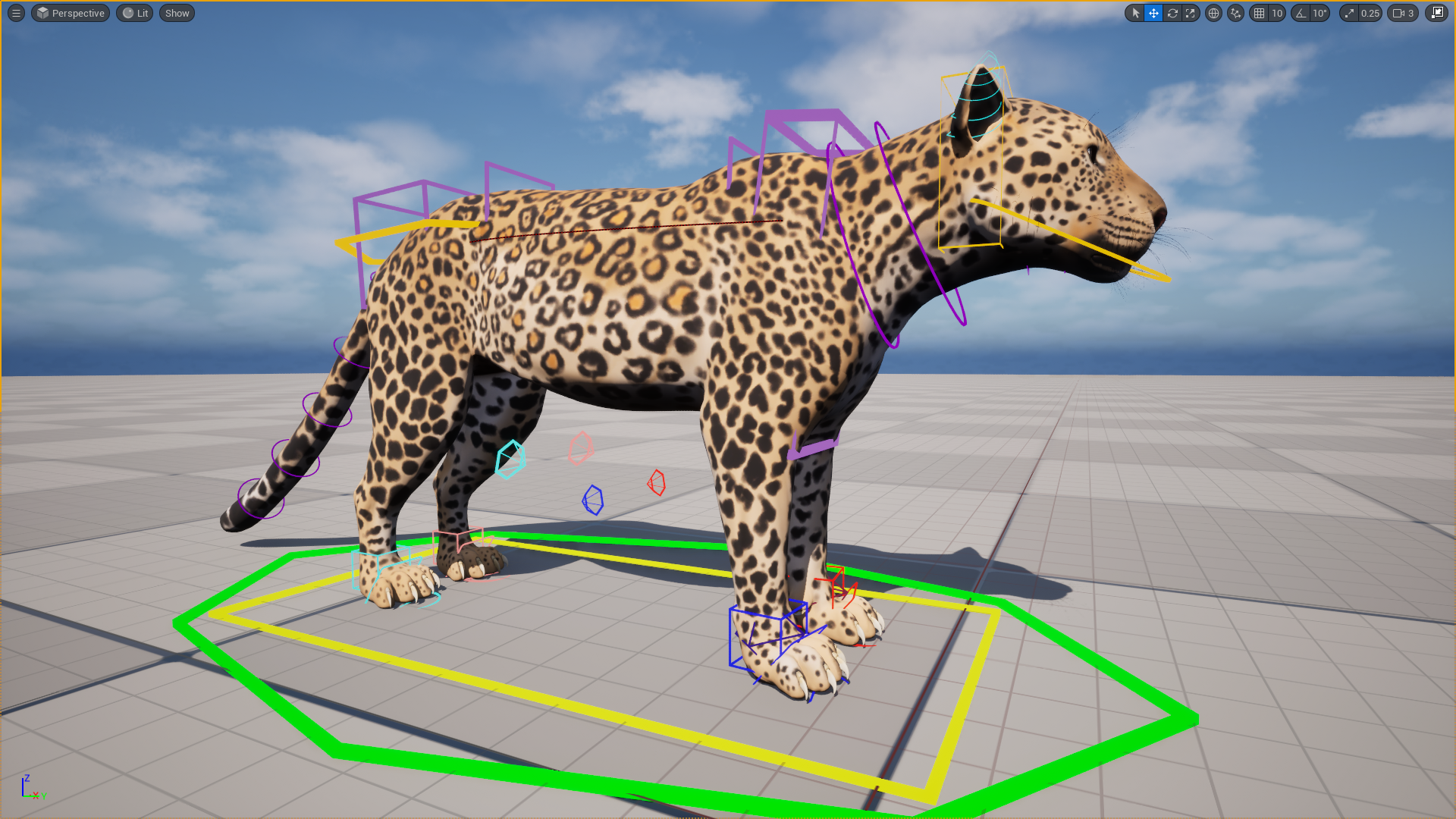 Indian Leopard Control Rig | Fab