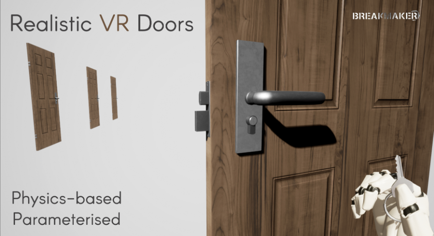 Realistic VR Doors: Physics-based & Parameterised