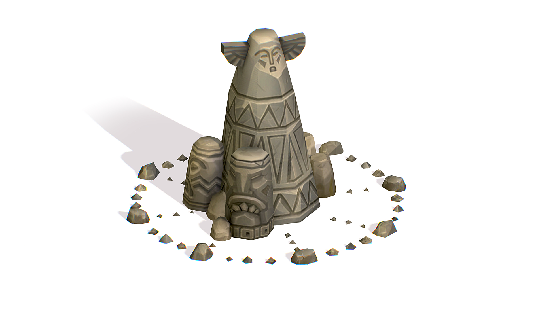 Ritual Stone Totem Nordic Pillar Stone Prehistoric Altar | Fab